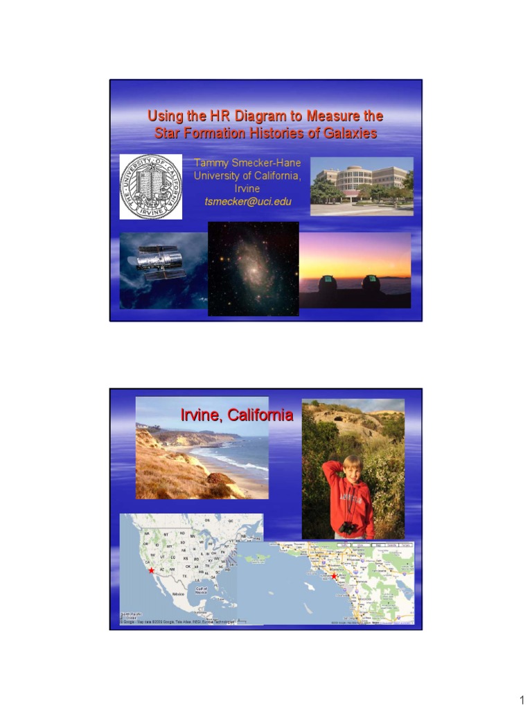 Using The HR Diagram To Measure The Star Formation Histories of ...