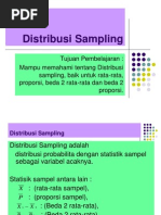 Distribusi Sampling Rata-Rata dan Proporsi | PDF