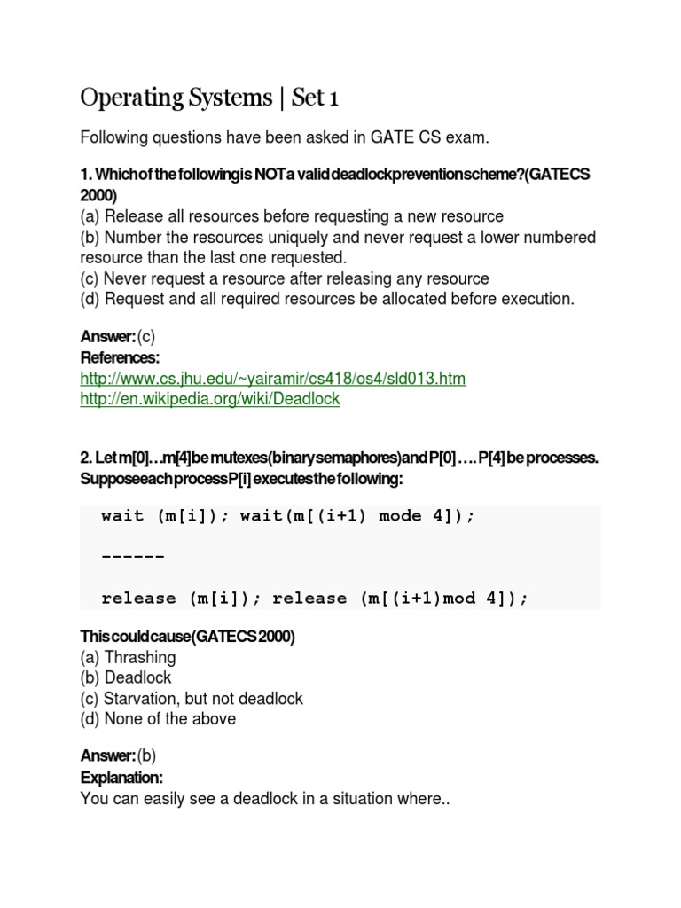 Operating Systems | PDF | Scheduling (Computing) | Thread (Computing)