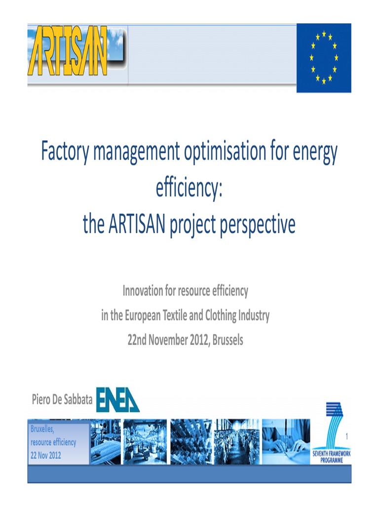 Resource Efficiency For Textile Industry | PDF | Efficient Energy Use ...