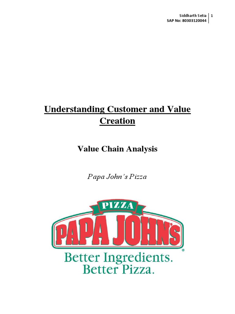 Papa John's - Value Chain | PDF | Chain Store | Pizza
