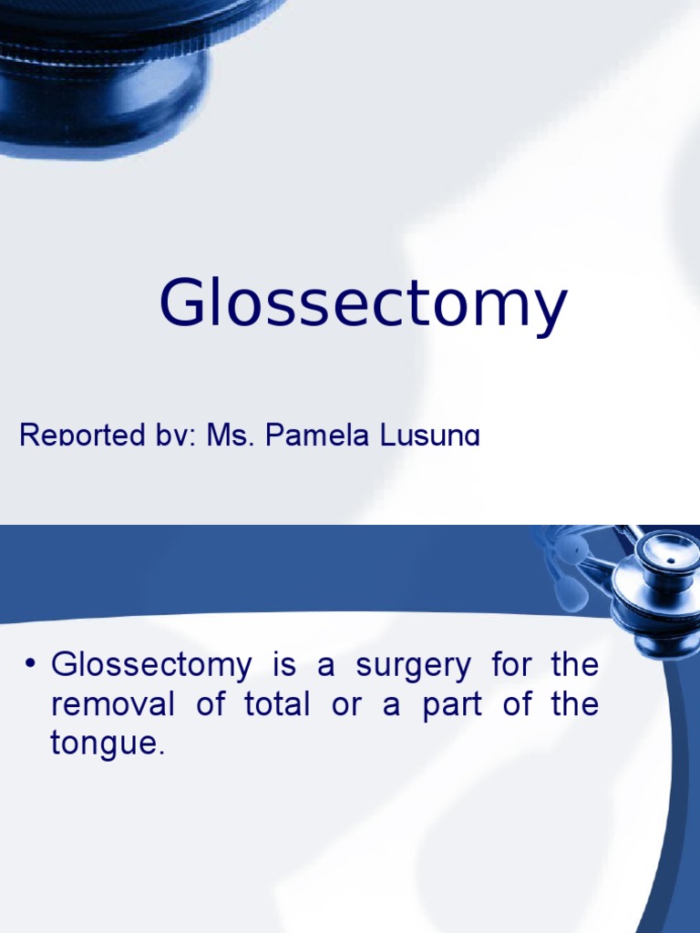Understanding Glossectomy Procedures | PDF