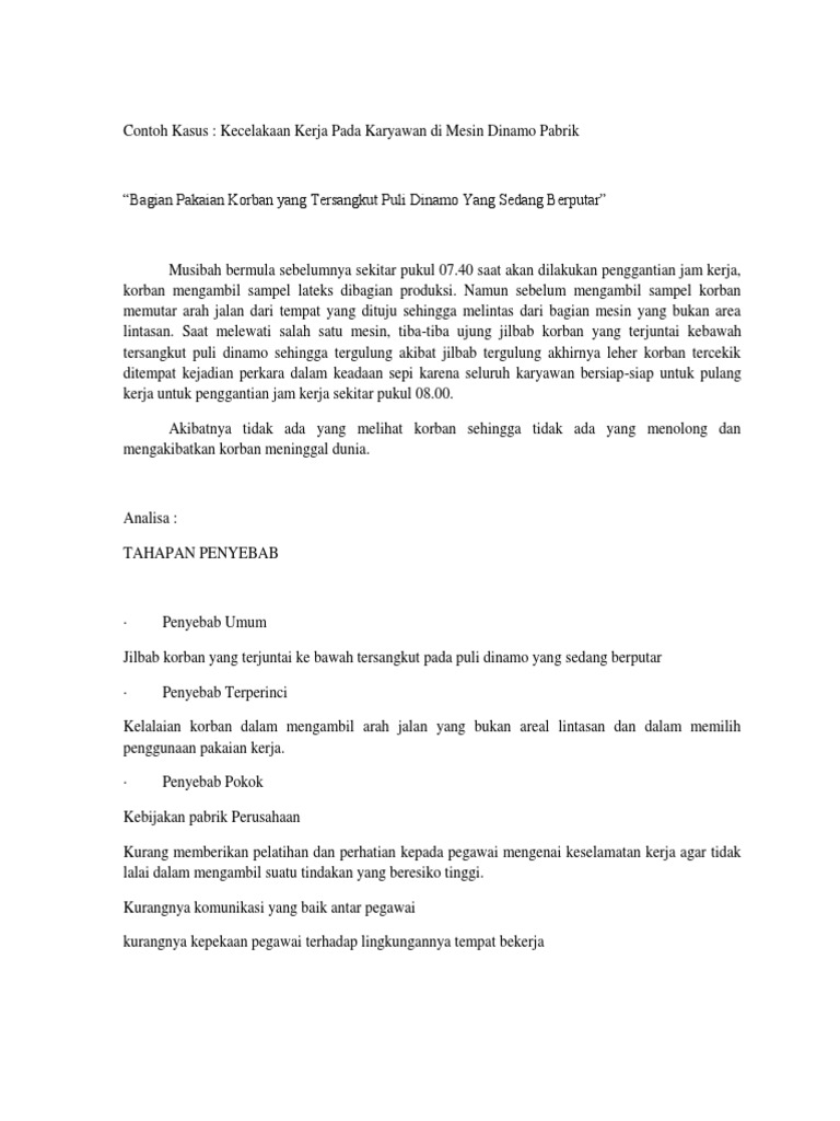 DKK Contoh Kasus Kecelakaan | PDF