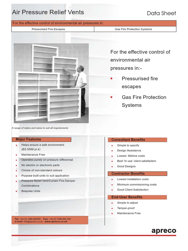 APRV - Pressure Relief Vents | PDF | Duct (Flow) | Pressure
