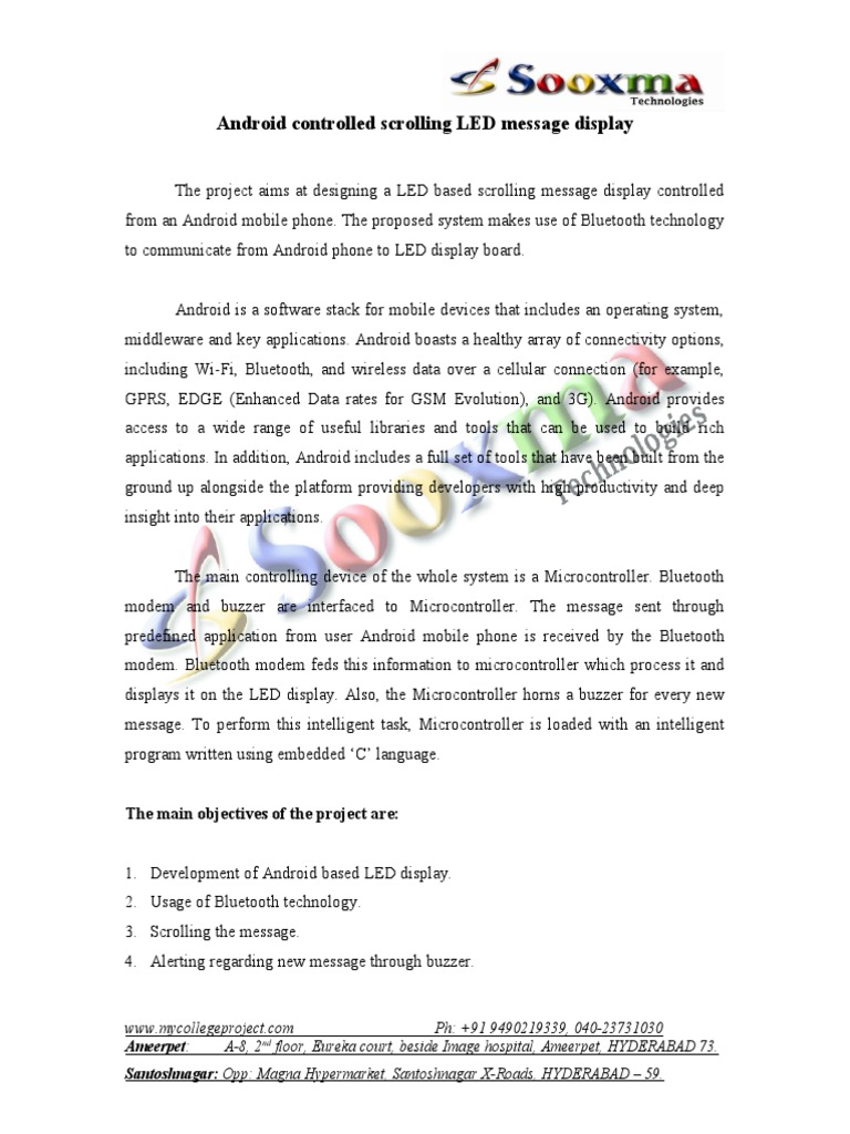 Android Controlled Scrollling LED Message Display | PDF | Android ... Android Controlled Scrollling LED Message Display | PDF | Android ...
