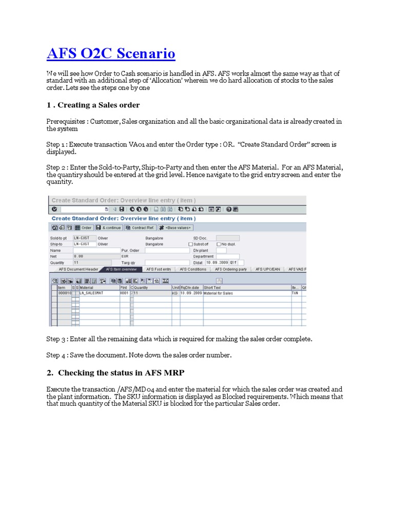 Standard Order Flow Deliver From Order To Invoice | PDF | Delivery ...