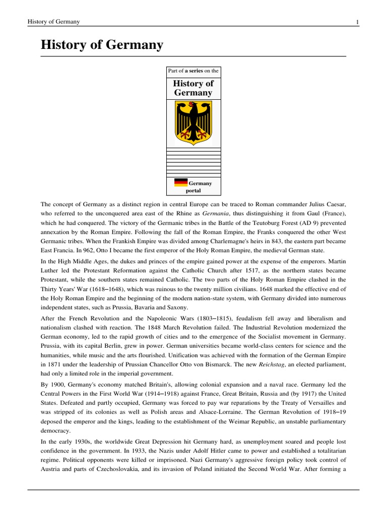 History of Germany | PDF | Holy Roman Empire | Franks