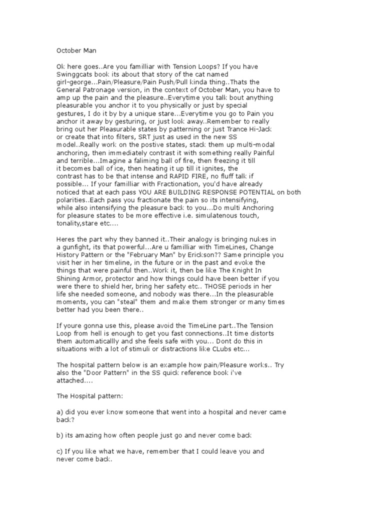 Pua - October Man Pattern | PDF | Neuropsychology | Subjective Experience