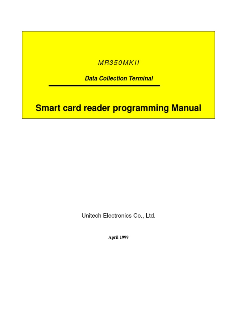 Smart Card Reader Programming Guide Pdf Smart Card Computer Program