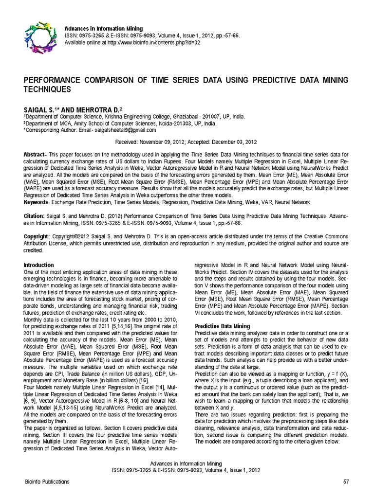 Mpe, Mape, Rmse | PDF | Errors And Residuals | Mean Squared Error
