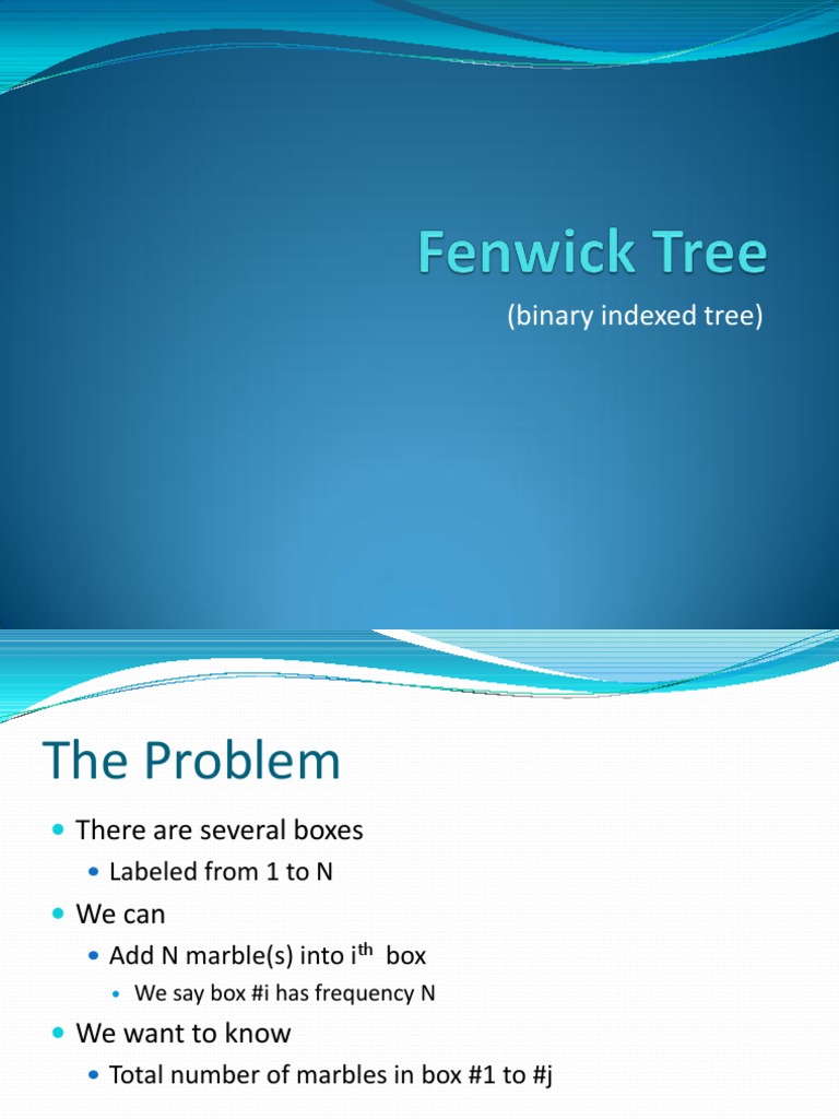 Fenwick Tree | PDF | Database Index | Array Data Structure