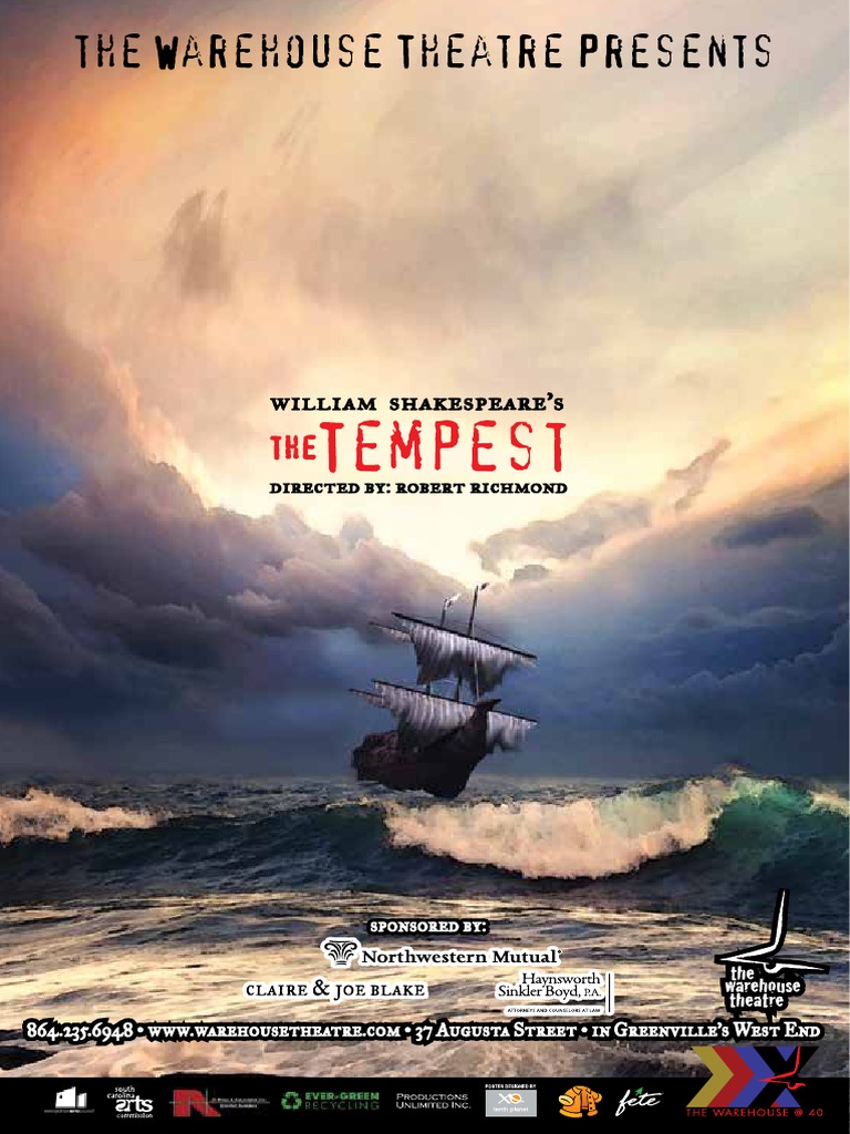 The Tempest Playbill, 2013 | PDF | William Shakespeare | Plato