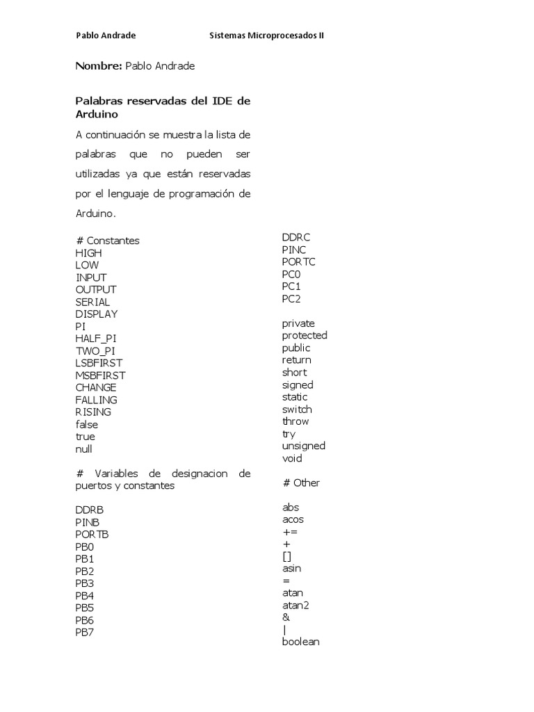 Librerias Arduino | PDF | Exponenciación | Cadena (informática)