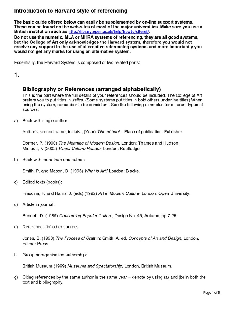 Harvard Referencing Information Worksheet | Download Free PDF ...