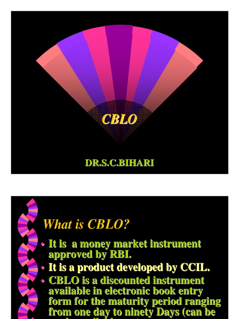 Understanding CBLO in Banking | PDF | Securities (Finance) | Margin ...