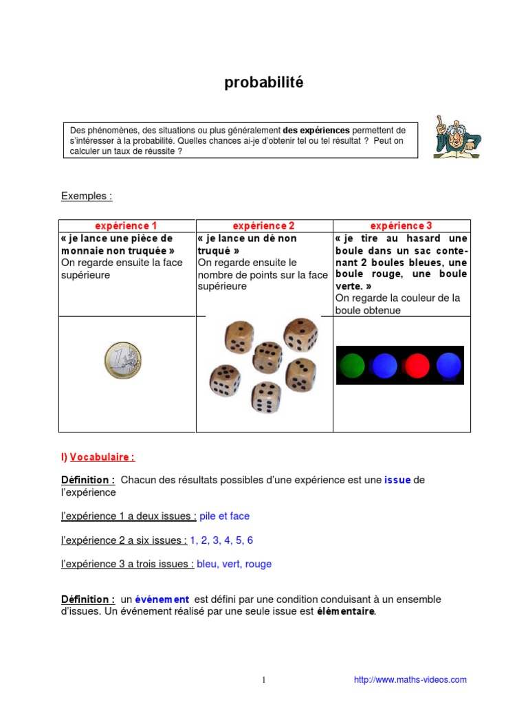 probabilités (3ème)