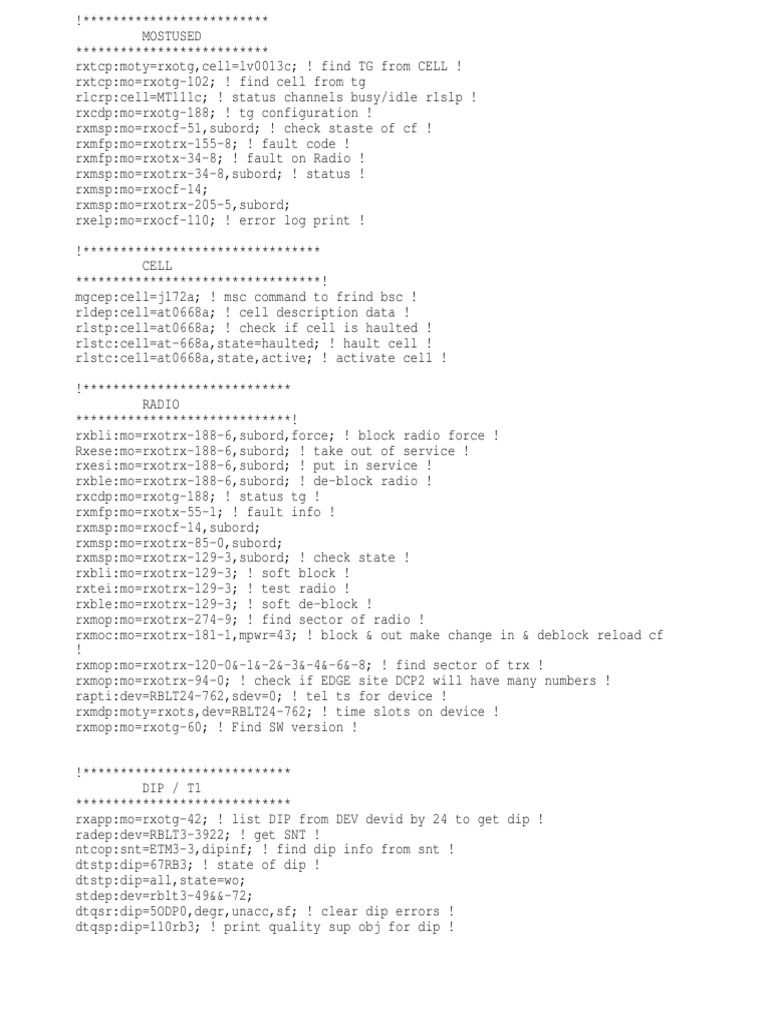 Basic Commands For Troubleshooting | PDF
