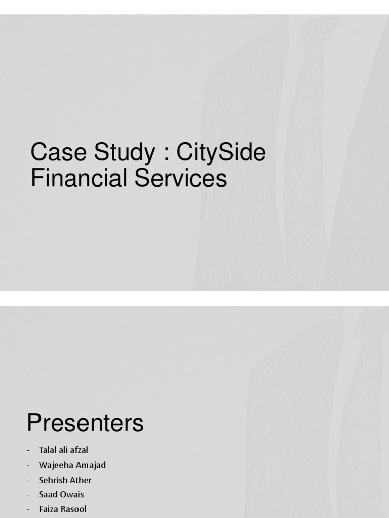 Case Study Presentation | PDF | Deposit Account | Banks