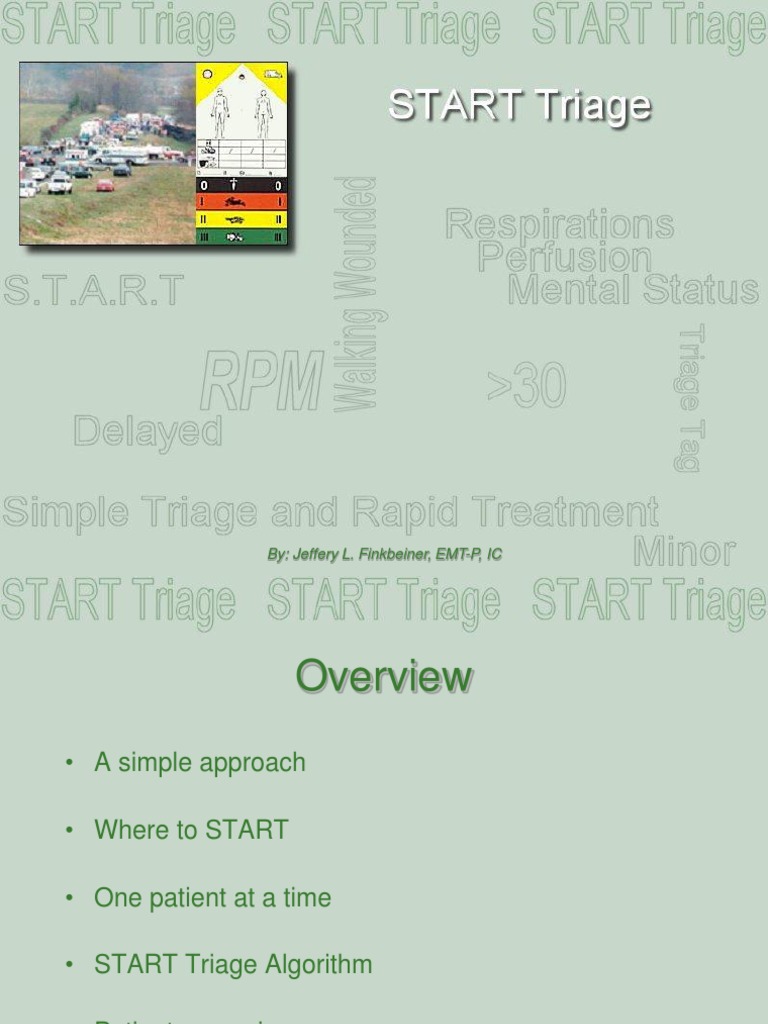 Start Triage | PDF | Medical Treatments | Intensive Care Medicine