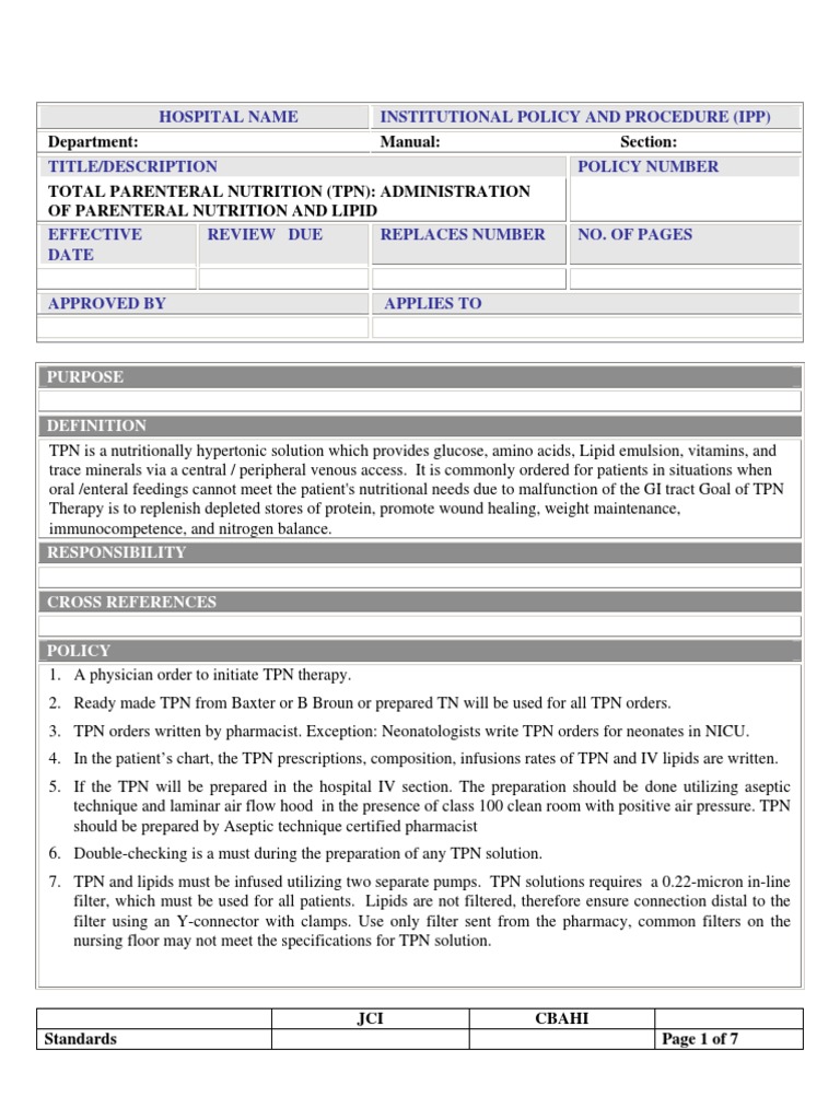 57 PH TPN- Adm Parenteral Nut & Lipid | Intravenous Therapy | Health ...