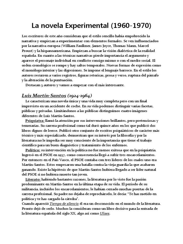 Novela Experimental | PDF | Ulises (novela) | Novelas