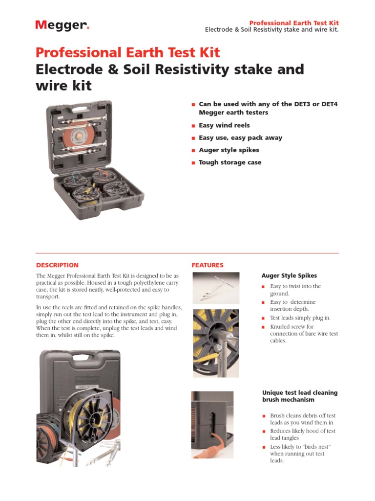 Megger Professional Earth Test Kit | PDF