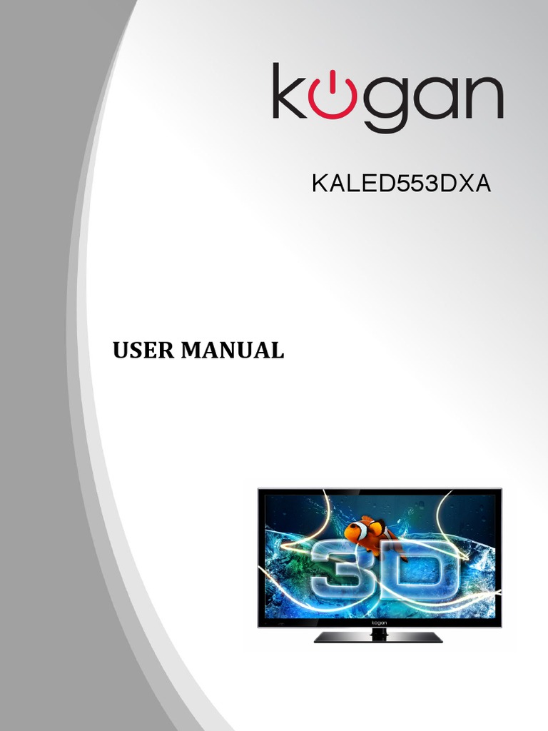 TV Kogan 55 Inch Kaled553dxza-A | PDF | Set Top Box | Ac Power Plugs ...