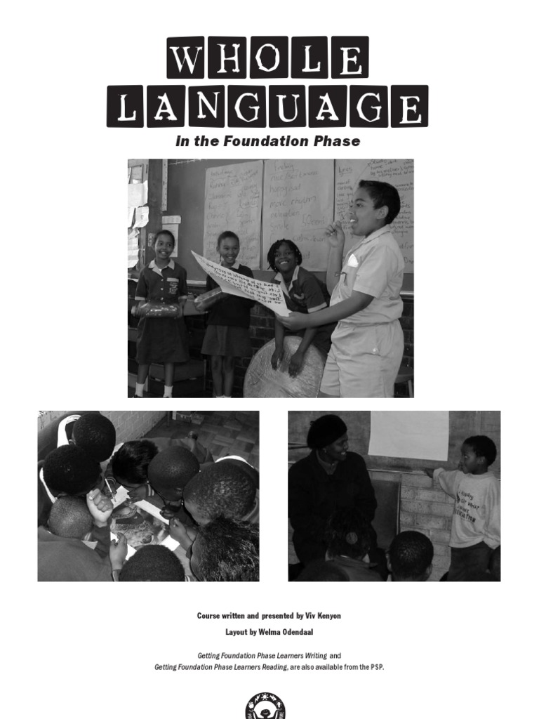 Whole Language Approach in Foundation Phase | PDF | Question | Learning