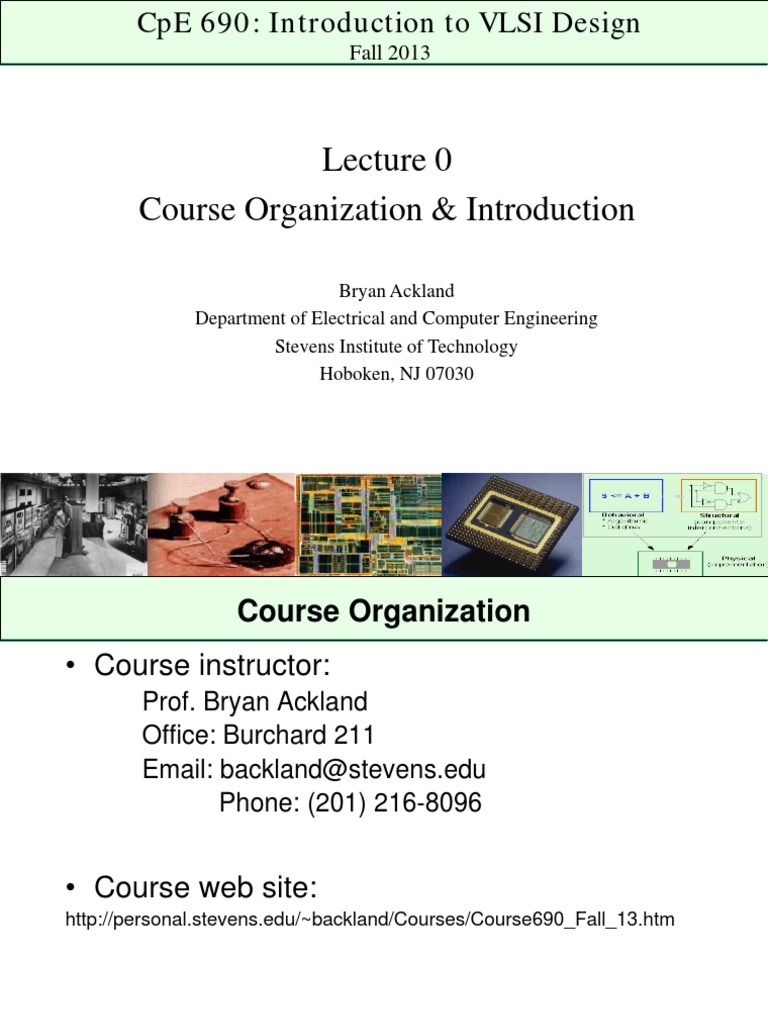 Lecture 0 Cpe 690 Introduction To Vlsi Design Pdf Very Large Scale Integration