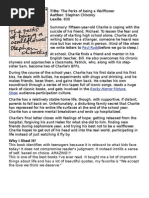 The Fault in Our Star Questions | PDF