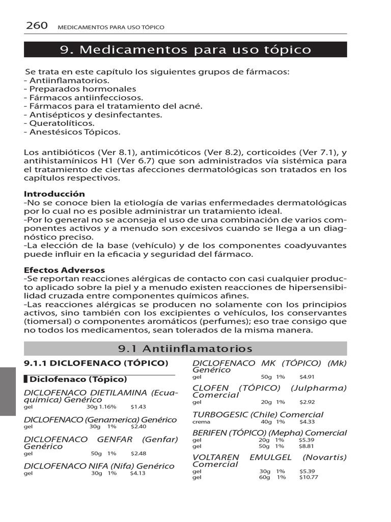 Guía de Medicamentos Tópicos: Antiinflamatorios y Corticosteroides ...