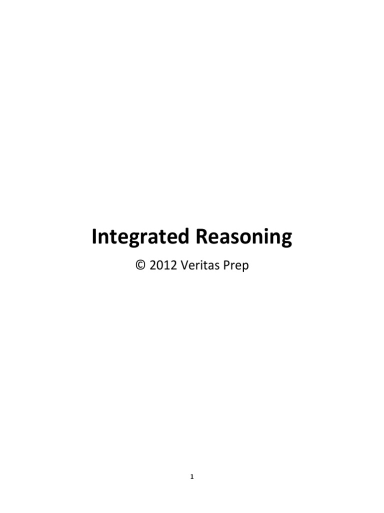 Integrated Reasoning | PDF | Graduate Management Admission Test | Test ...