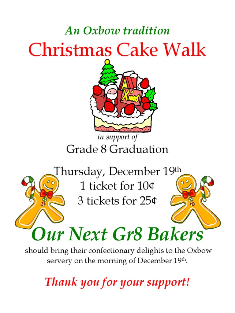 Christmas Cake Walk | PDF | Home & Garden