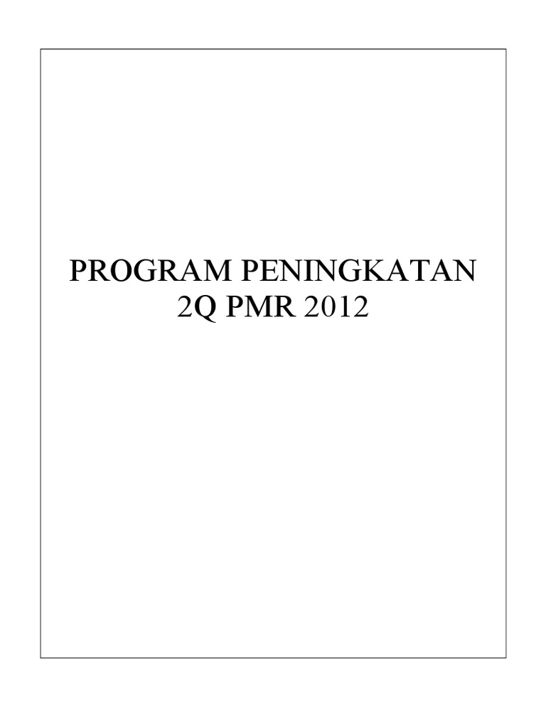 2q 2012 Handout English | PDF | Teaching Methods & Materials