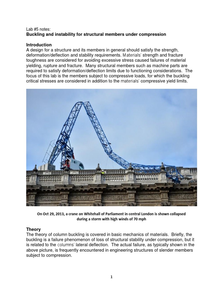 Buckling Analysis of Structural Members | PDF | Buckling | Column