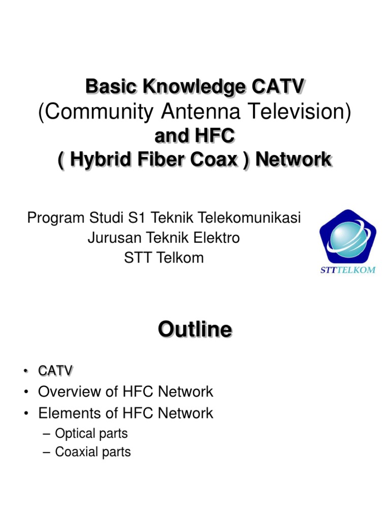 CATV & HFC Basics for Telecom Students | PDF
