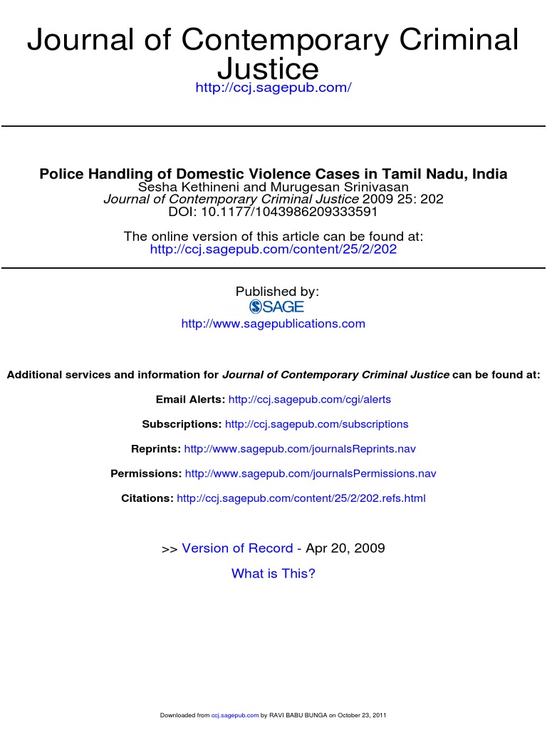 202.full Police Handling of Domestic Violence Cases in Tamil Nadu ...
