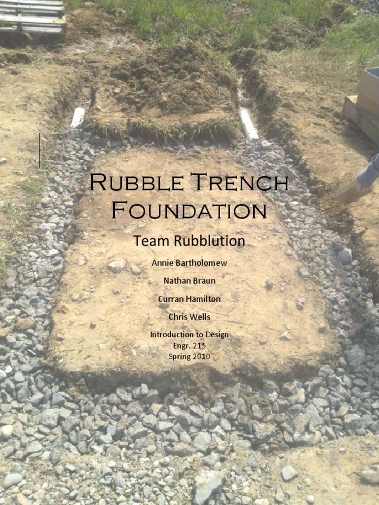 Rubble Trench Foundation | PDF | Construction Aggregate | Concrete
