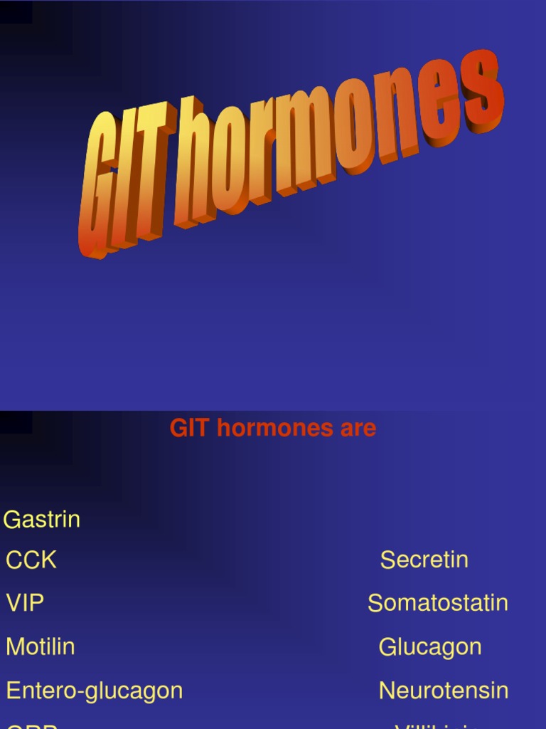 GIt Hormone | PDF | Pancreas | Stomach