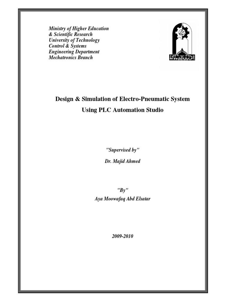 Design & Simulation of Electro-Pneumatic System | PDF | Programmable Logic Controller | Automation