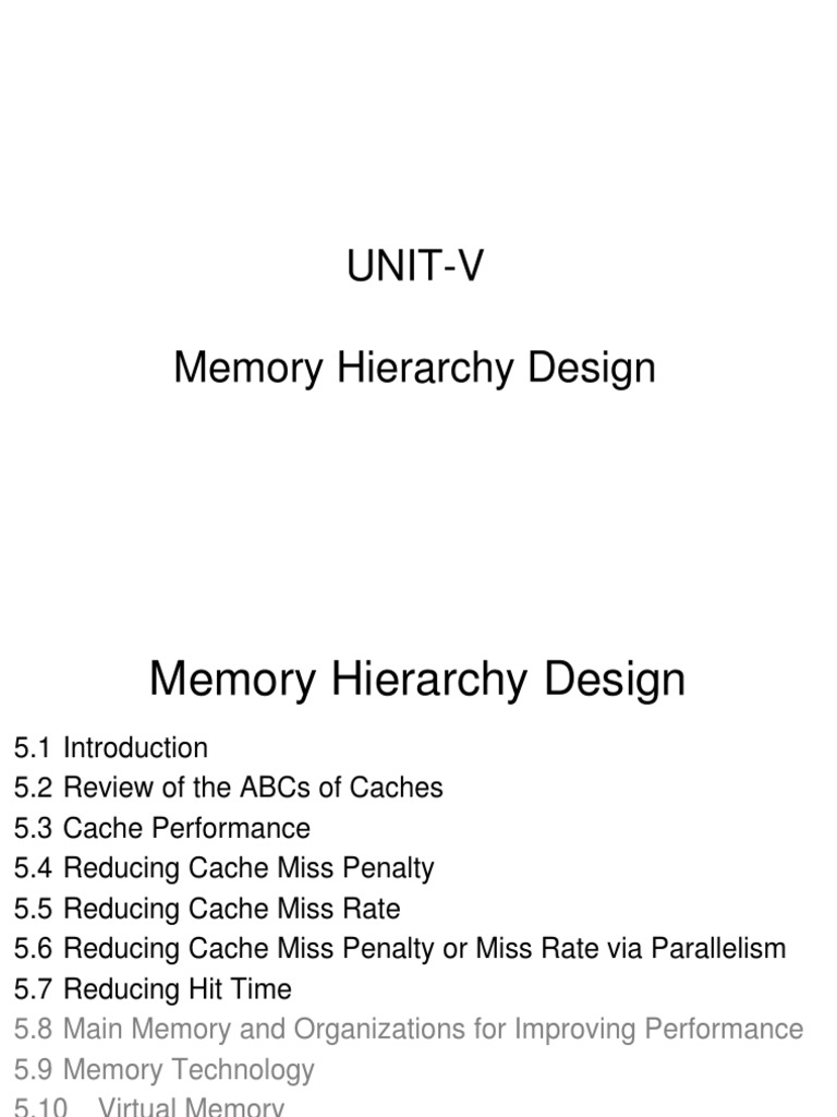 ACA Unit-5 | PDF | Cpu Cache | Central Processing Unit ACA Unit-5 | PDF | Cpu Cache | Central Processing Unit