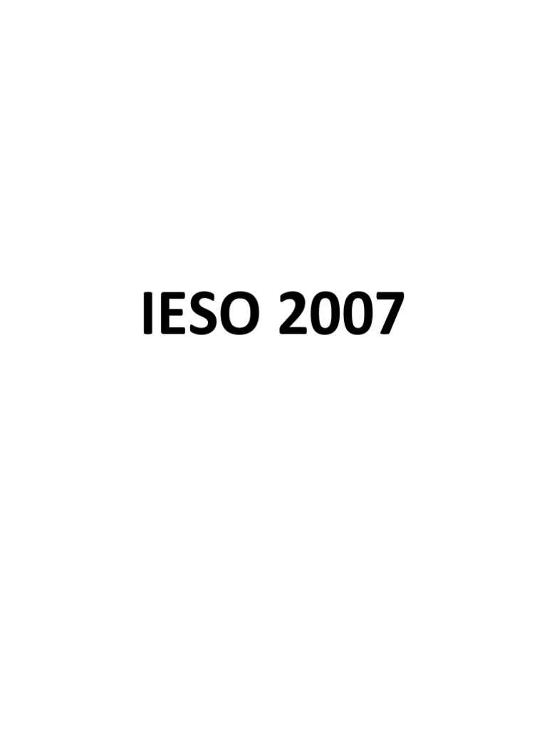 IESO 2007 Test Items and Results | PDF | Ice | Water Vapor