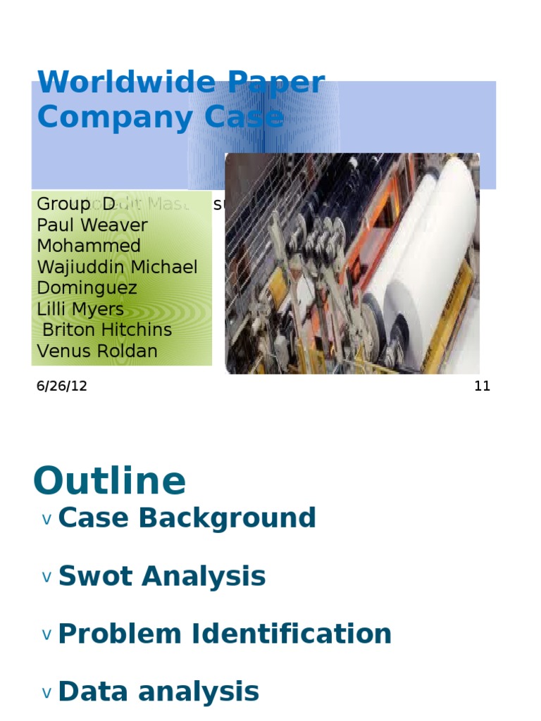 Worldwide Paper Company | PDF | Government | Economics