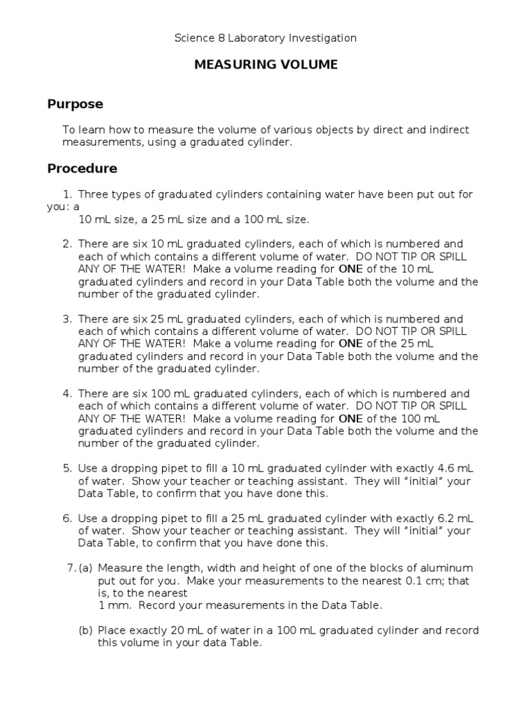 Measuring Volume8 | PDF | Volume | Teaching Mathematics