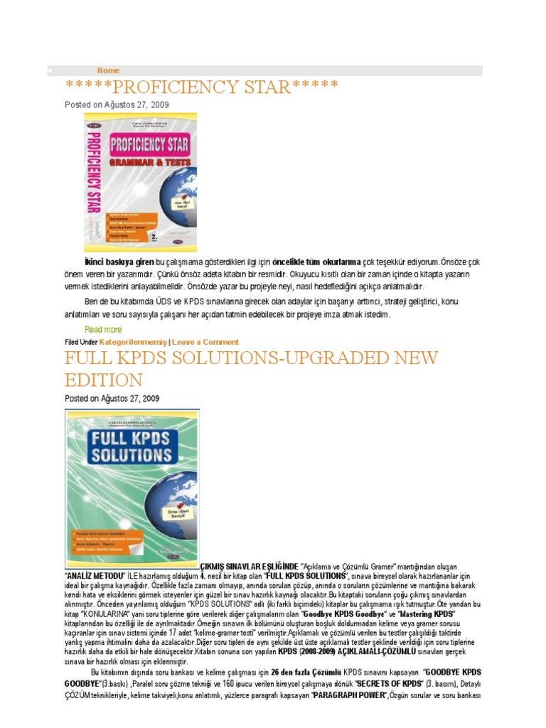 Proficiency Star | PDF