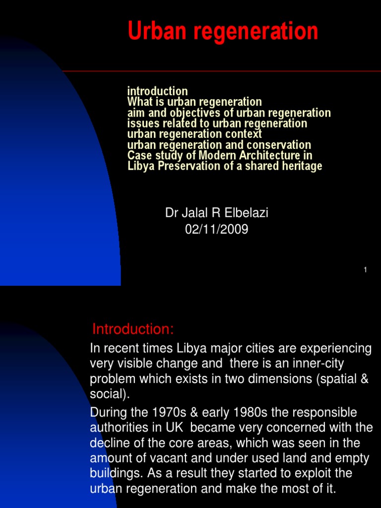 Urban Conservation Lect 6 | PDF | Urban Renewal | Cultural Heritage