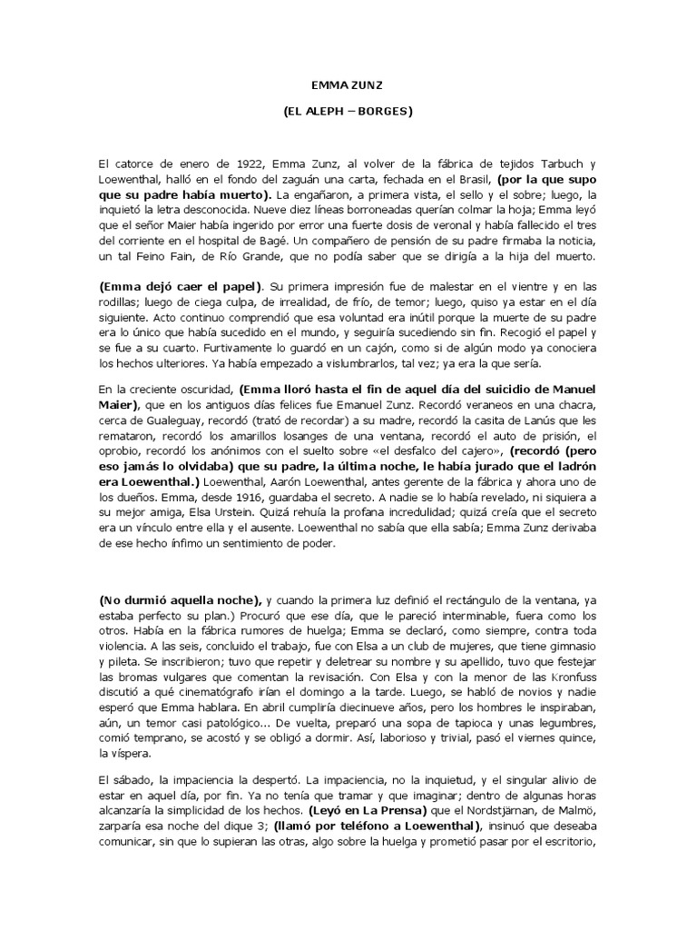 Emma Zunz | PDF