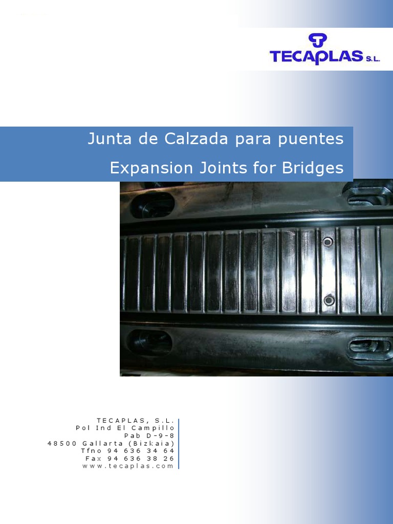 Catalogo Junta Calzada | PDF | Resistencia a la tracción | Resistencia de materiales