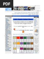 Revell Paint Conversion Chart | PDF | Grey | Blue