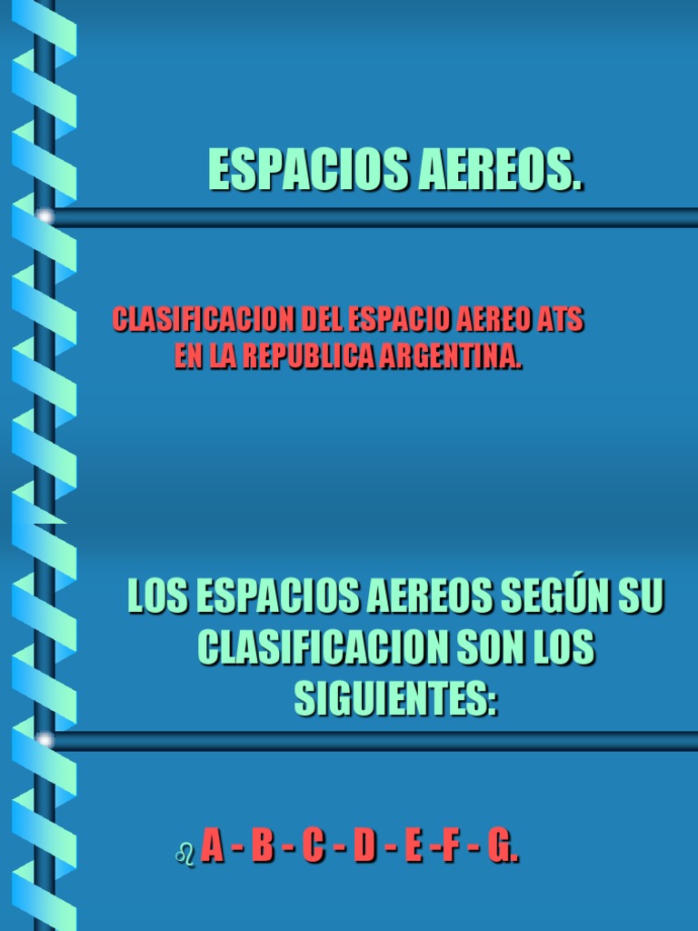 Clasificación del Espacio Aéreo ATS en Argentina | PDF | Reglas de ...